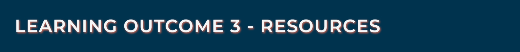 Learning Outcome 3 Resources – The Professional Development Tool